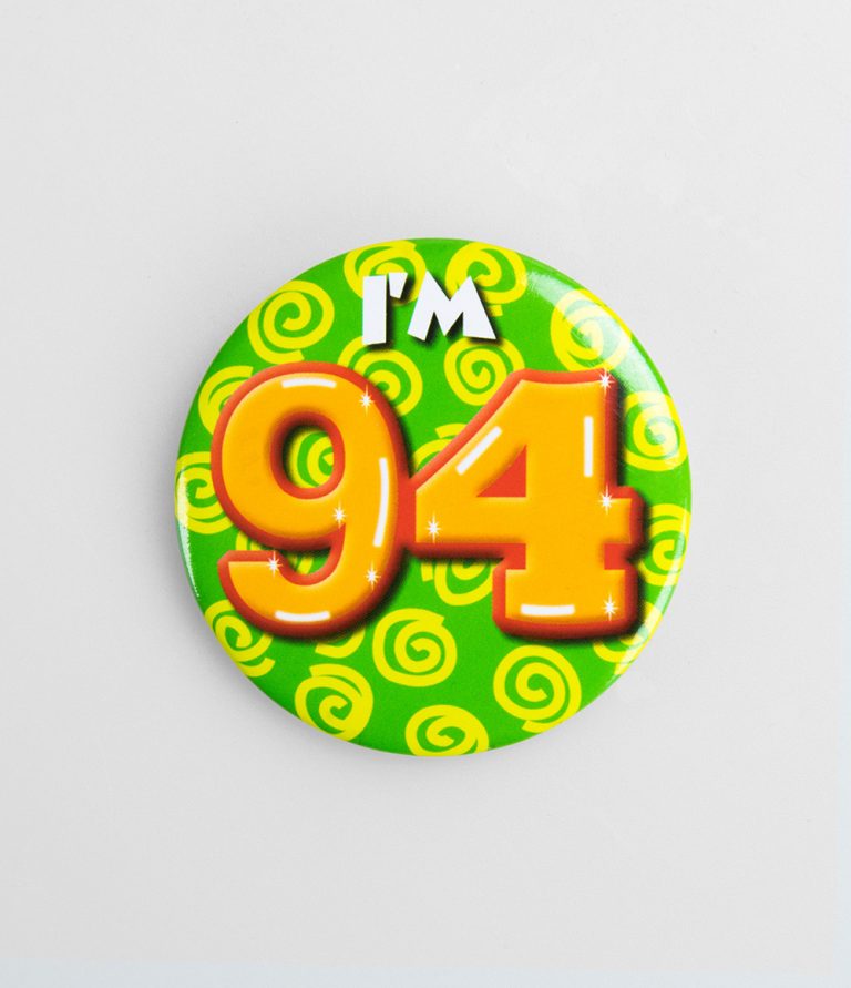 Button 94 jaar - Jan Monnikendam